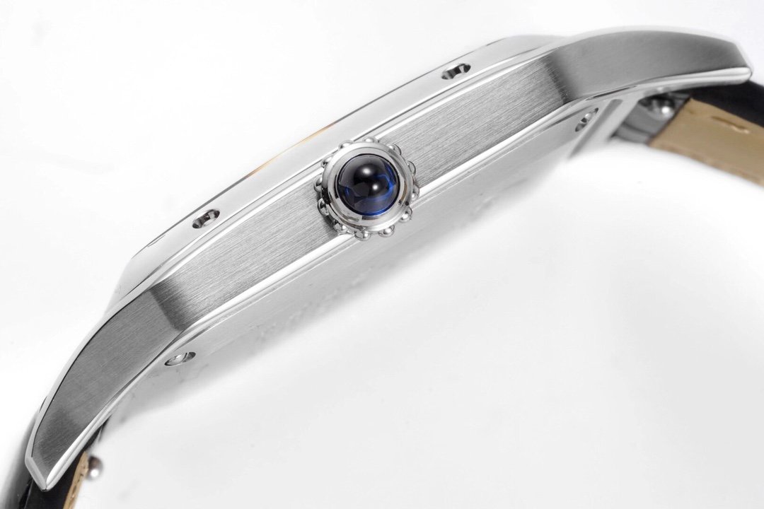 Santos De Cartier 36mm Mens Black SS/LE Wht F1 Swiss Quartz – Blair Store